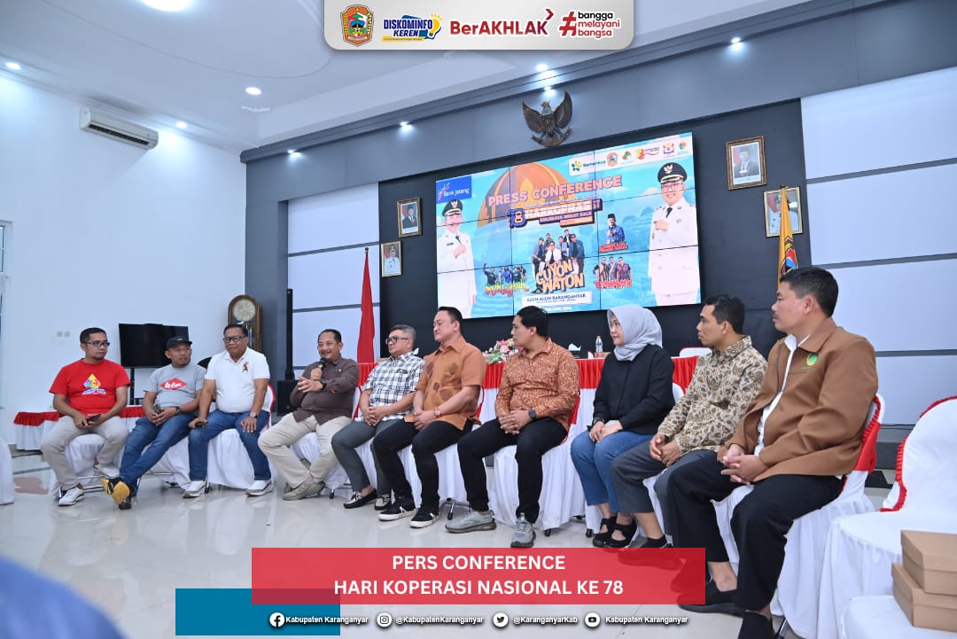 Kabupaten Karanganyar | Pers Conference Hari Koperasi Nasional Ke 78